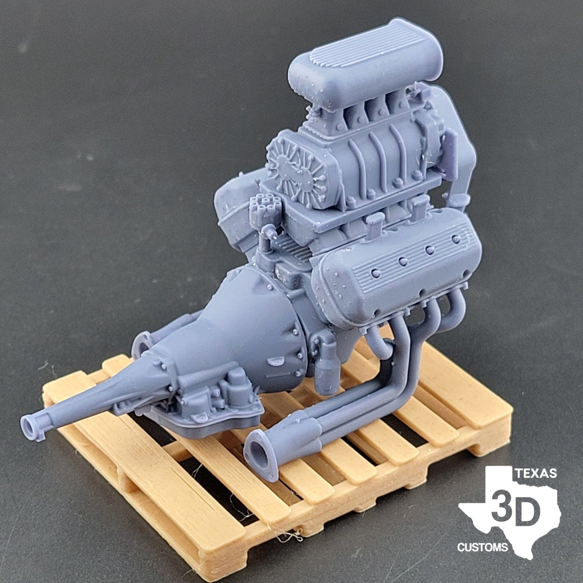 1st Gen Blown Hemi with Hilborn Fuel Injection Hat - Texas3DCustoms