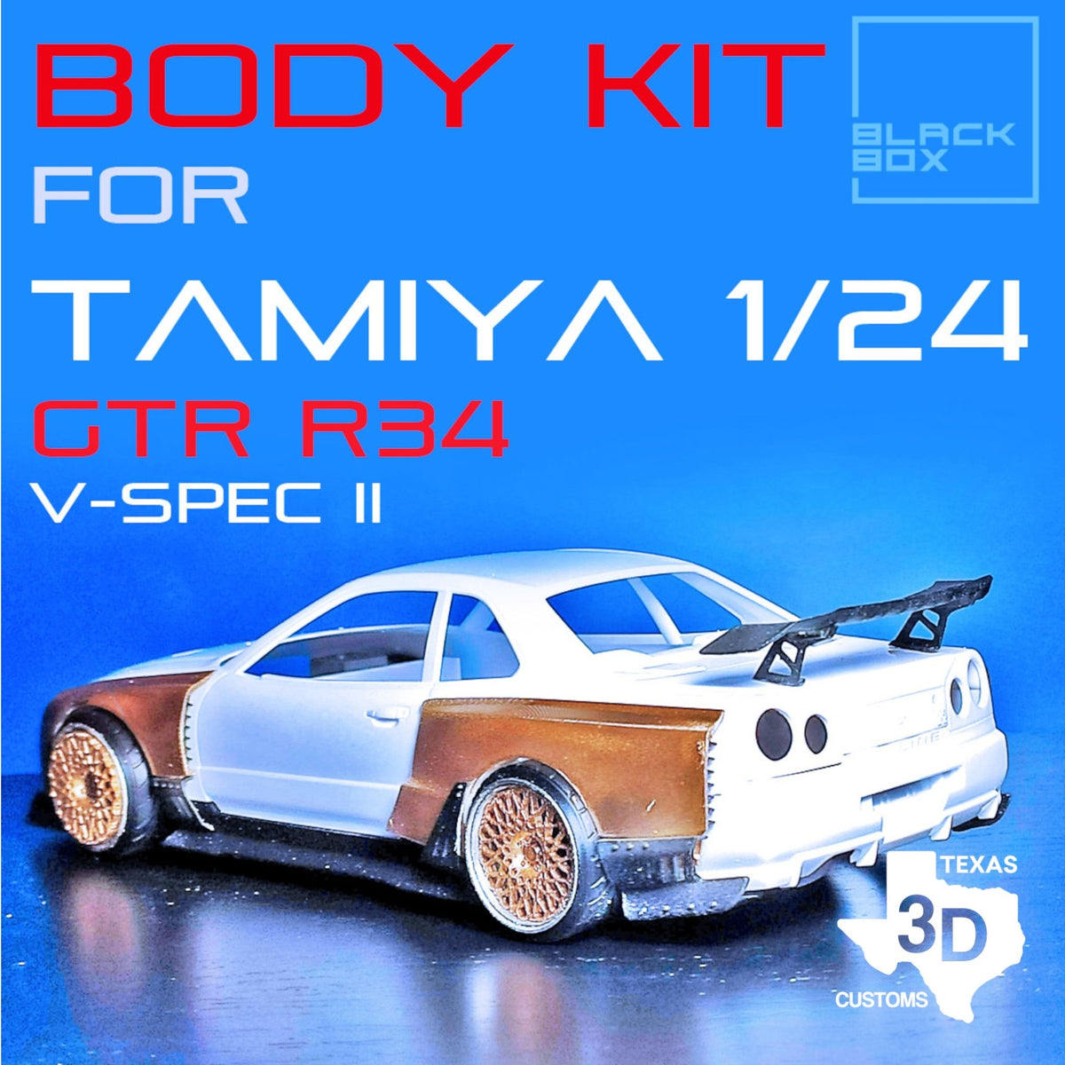 R34 GTR Wide Body Kit - Texas 3D Customs – Texas3DCustoms