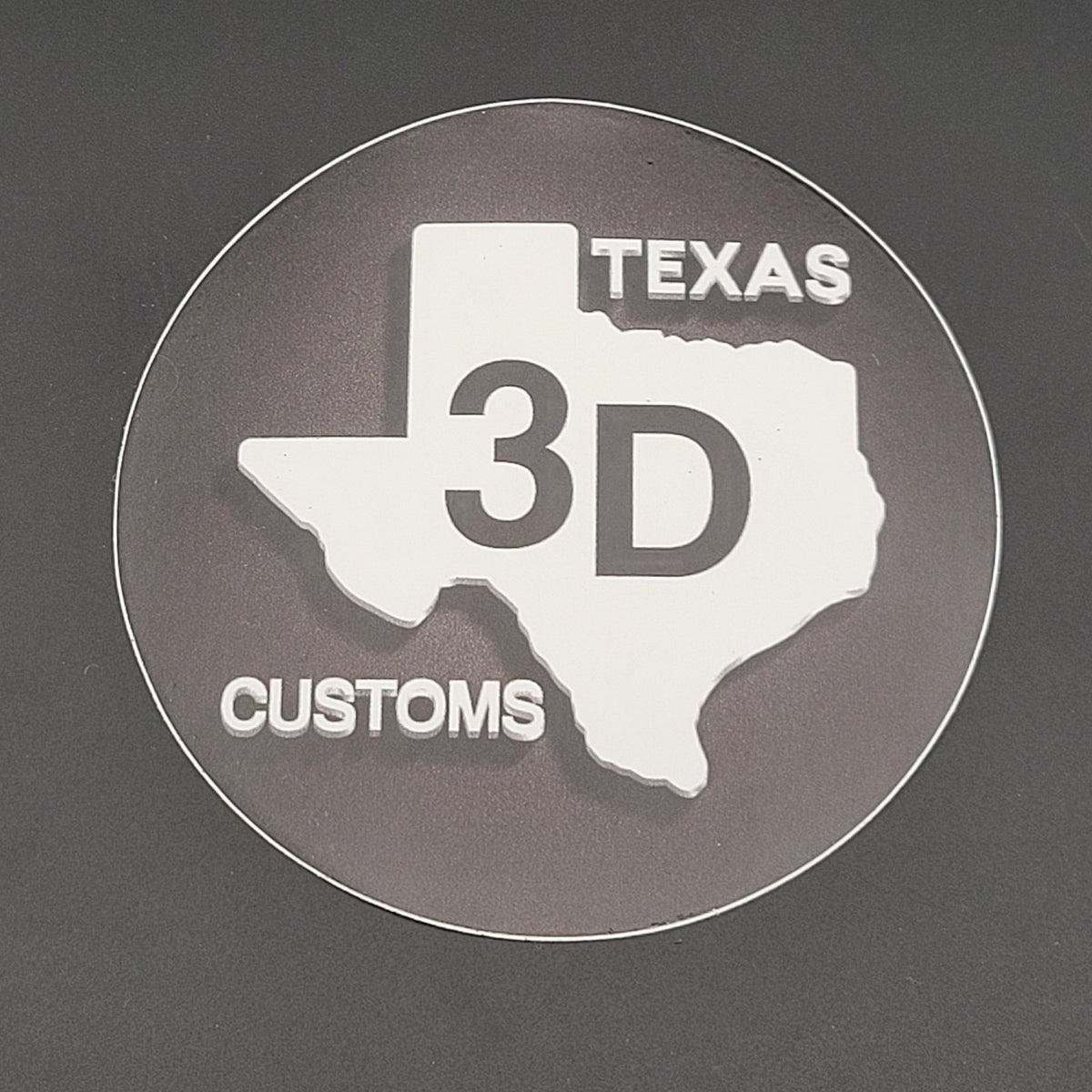 Round 3" Sticker – Texas3DCustoms