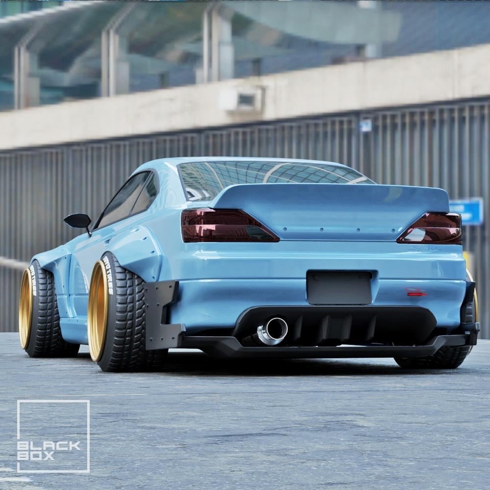 Silvia S15 Wide Body Trans Kit 1:24 - Texas3DCustoms